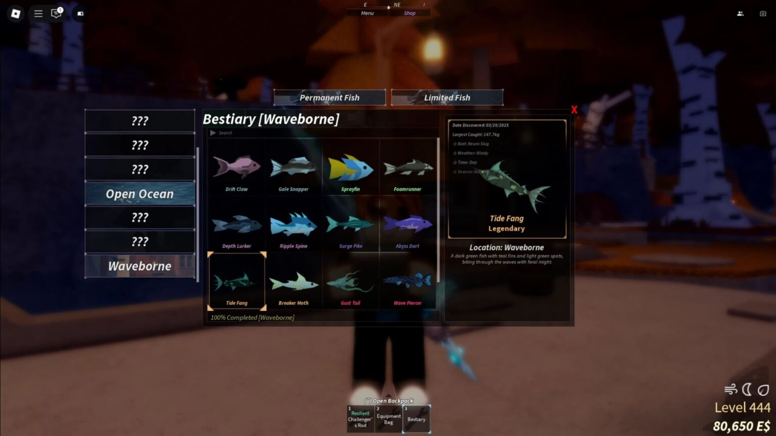 Fisch Roblox Guide: How to Complete the Waveborne Bestiary - Deltia's ...