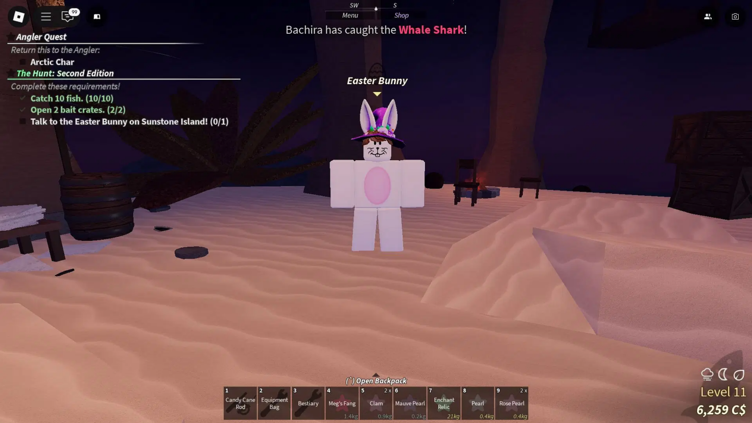 Roblox the Hunt Mega Edition: How To Get Sunstone Present in Fisch