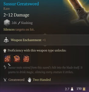 All Sussur Weapons in Baldur's Gate 3 - Deltia's Gaming
