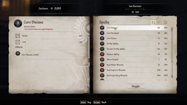 Oblivion Remastered: How To Cure Diseases - Deltia's Gaming