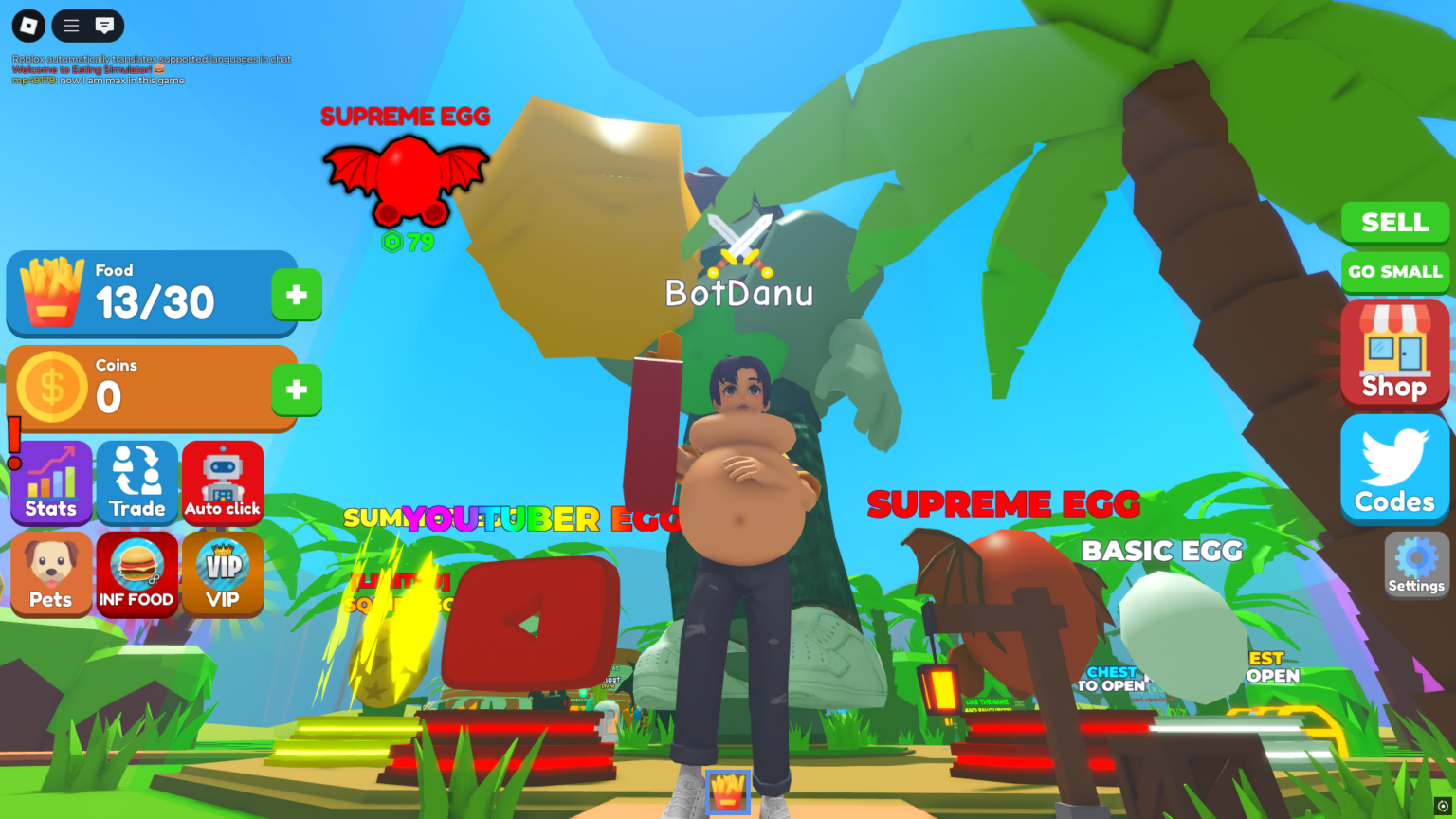 Eating Simulator Codes - Deltia's Gaming