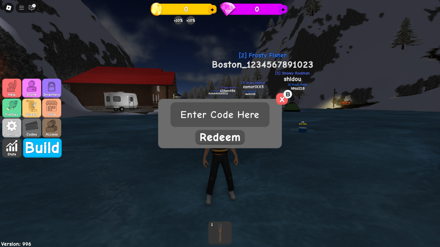 Roblox Ice Fishing Simulator Codes (April 2025) - Deltia's Gaming