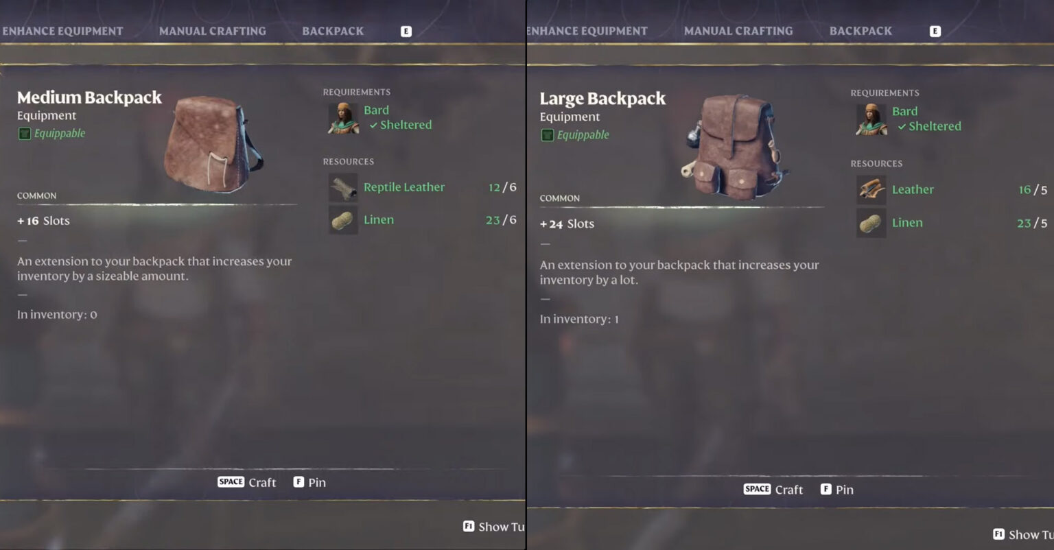 How to Get Backpack Upgrades in Enshrouded - Deltia's Gaming