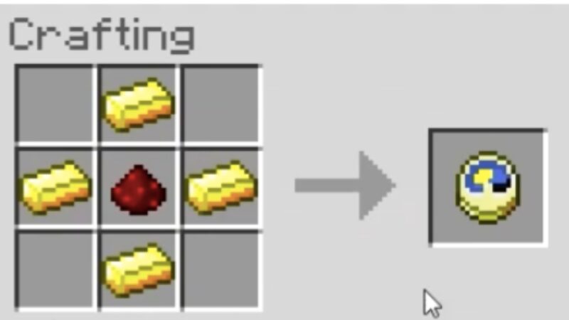How To Craft a Clock in Minecraft - Deltia's Gaming
