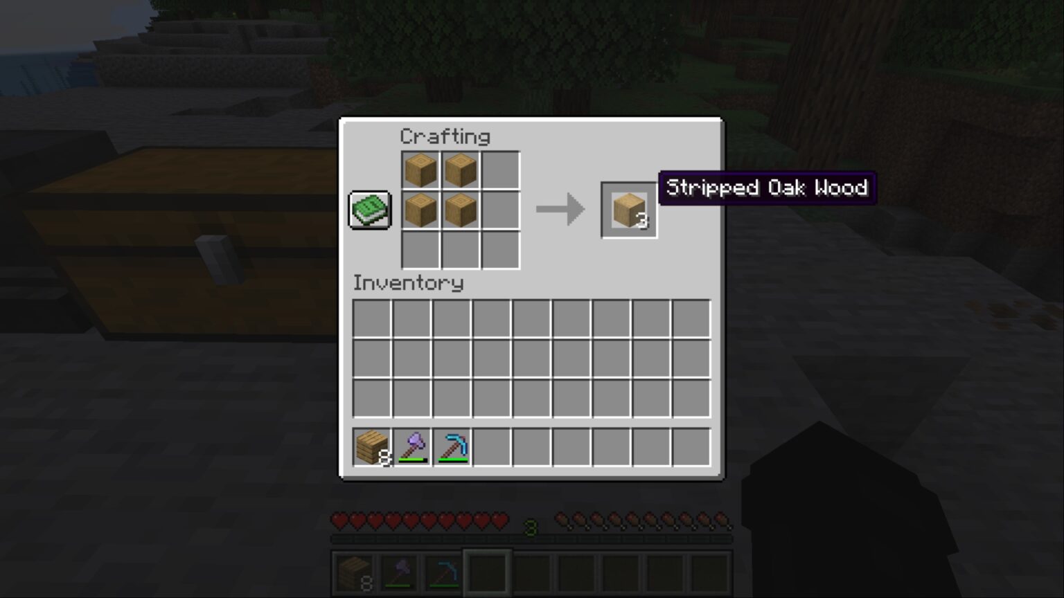 How to Make Stripped Wood in Minecraft - Deltia's Gaming