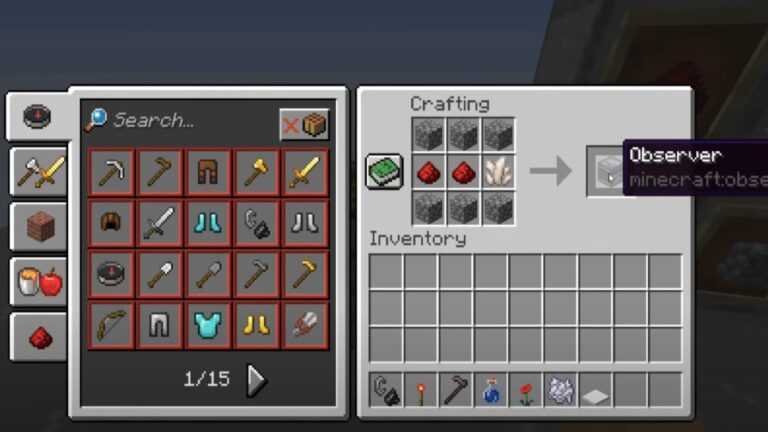 How To Make an Observer in Minecraft - Deltia's Gaming