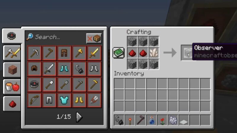How To Make an Observer in Minecraft - Deltia's Gaming