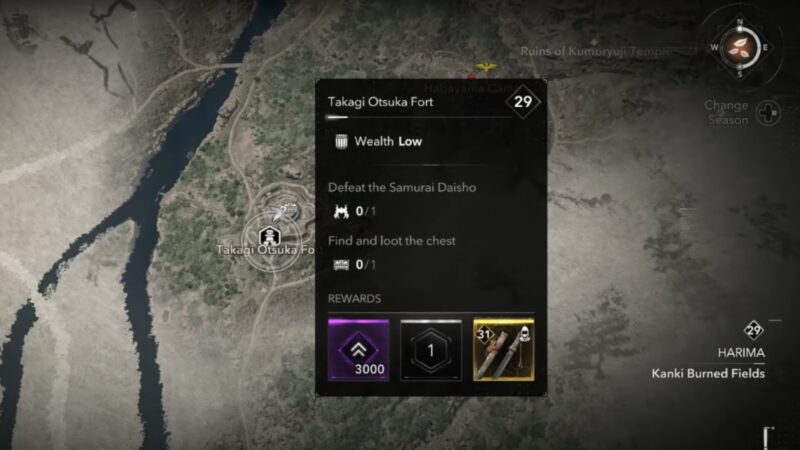 Assassin's Creed Shadows Takagi Otsuka Fort Guide - Deltia's Gaming