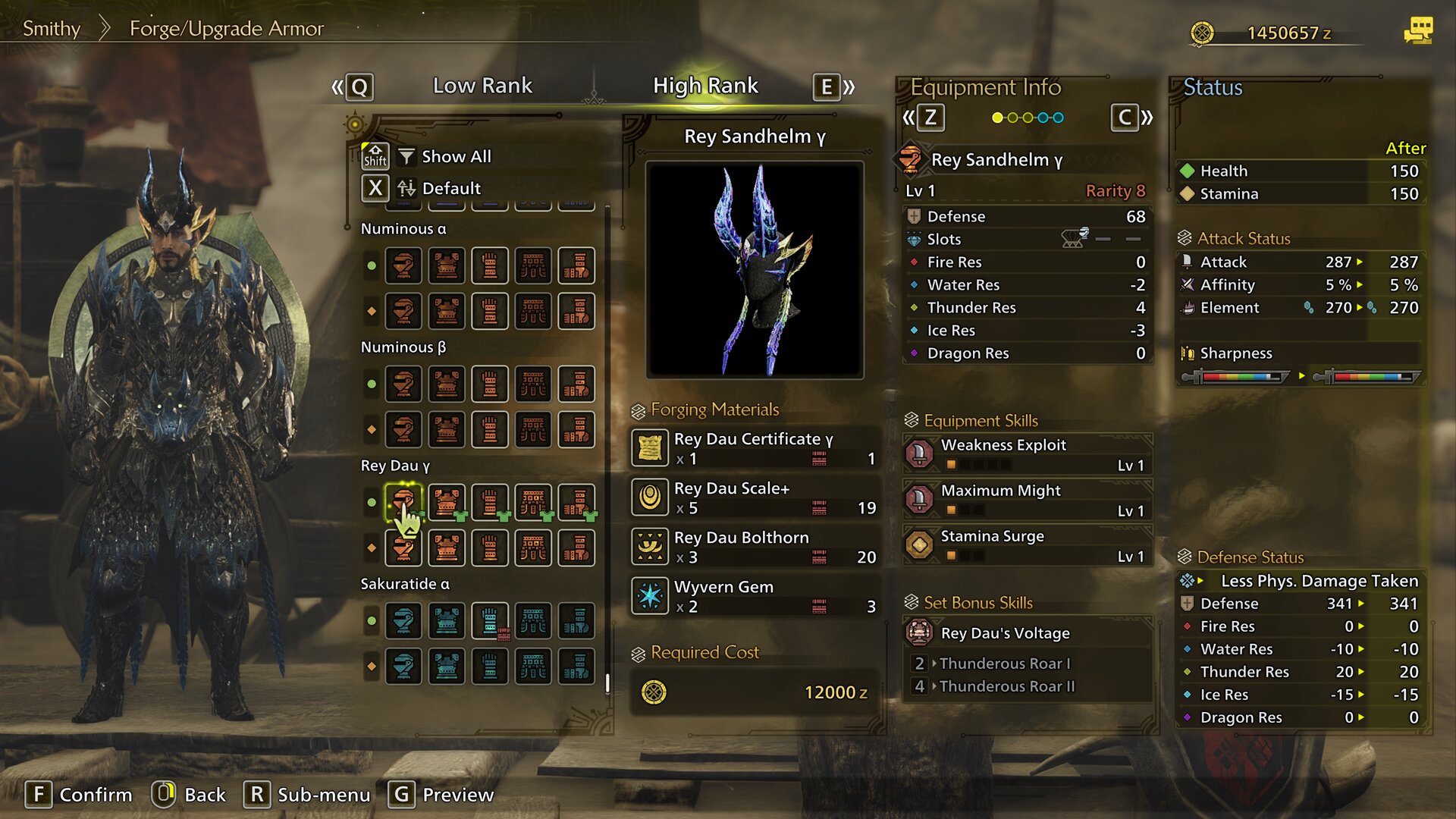 Monster Hunter Wilds: How To Get Rey Dau γ Armor Set - Deltia's Gaming