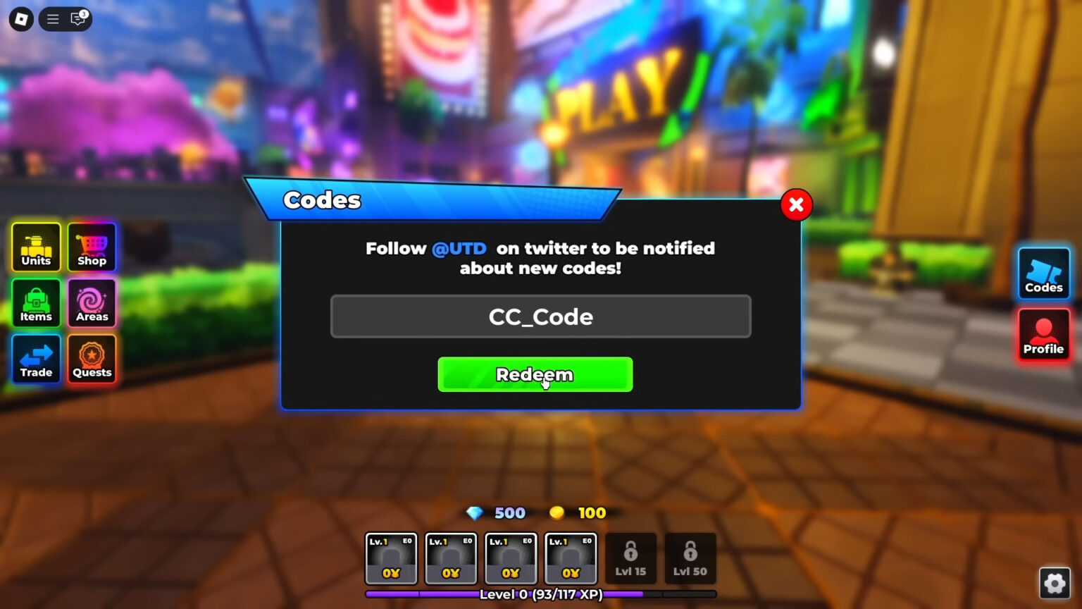 Roblox Universal Tower Defense Codes - Deltia's Gaming
