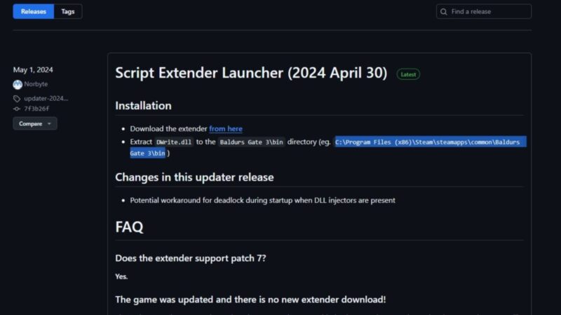How To Use Baldur's Gate 3 Script Extender - Deltia's Gaming