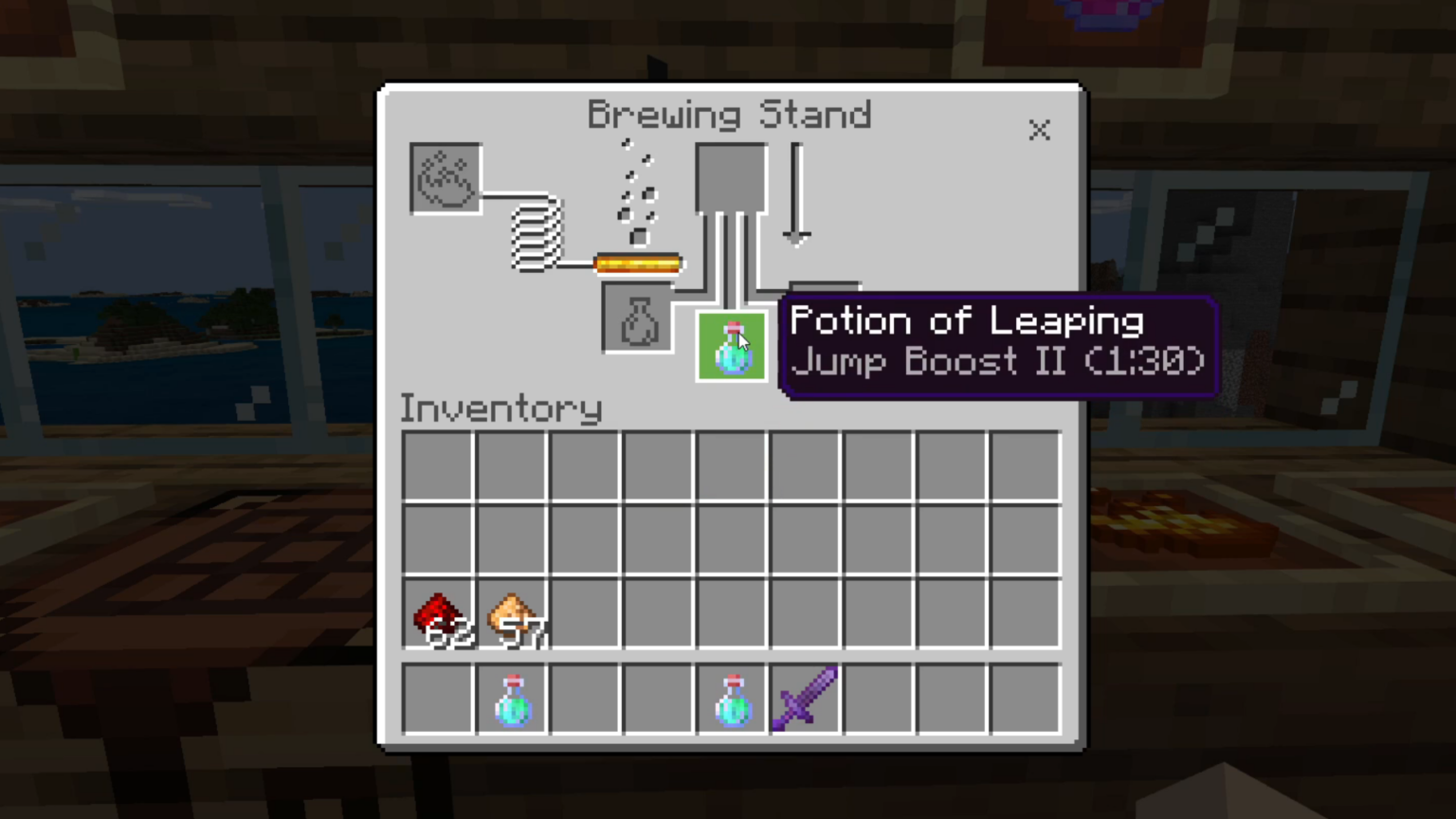 How To Craft and Use Potion of Leaping in Minecraft - Deltia's Gaming