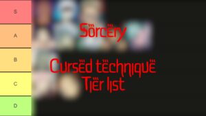 Cursed Technique Tier List for Sorcery Roblox - Deltia's Gaming