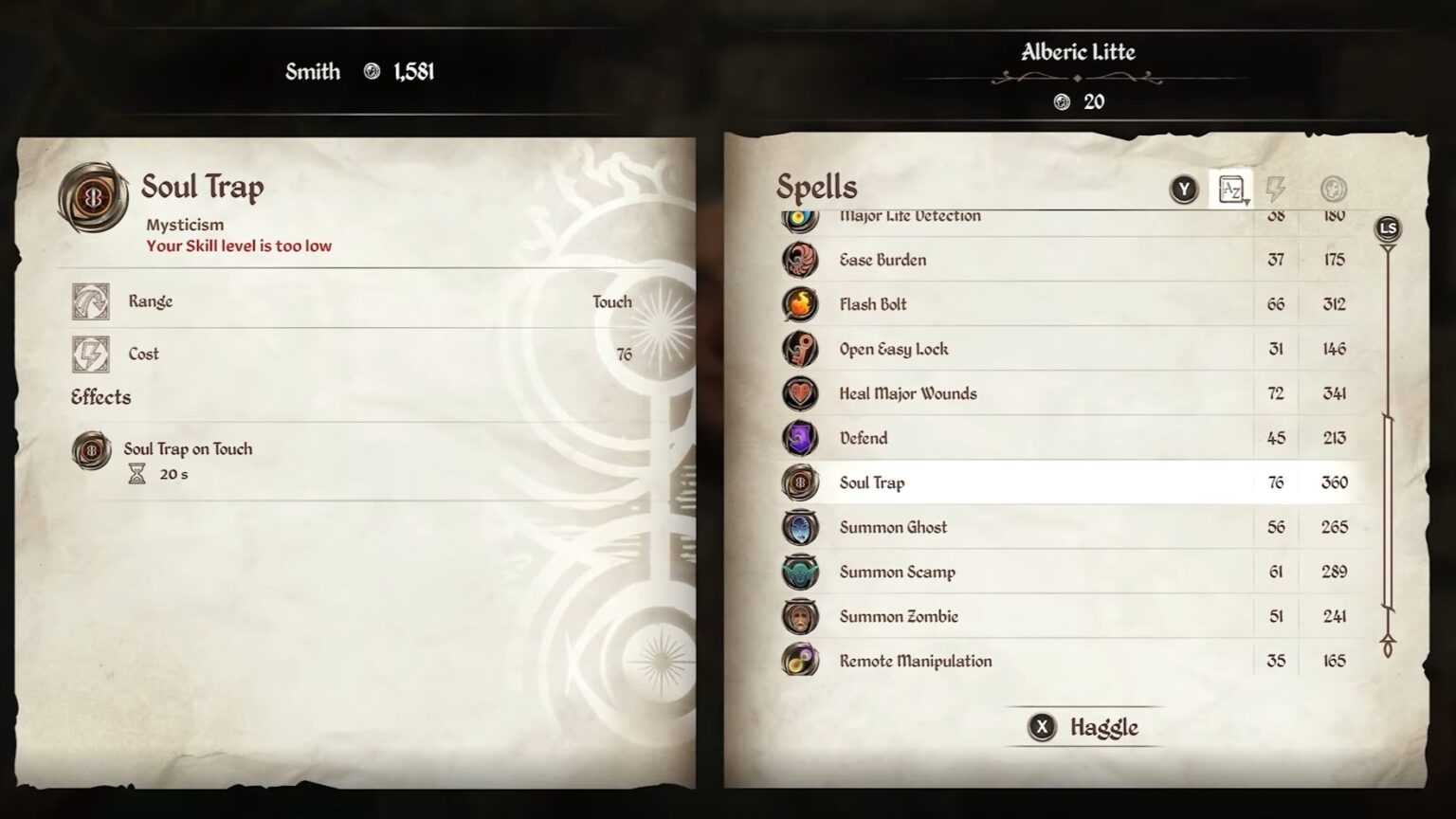 Oblivion Remastered: How To Use Soul Trap and Fill Soul Gems - Deltia's ...