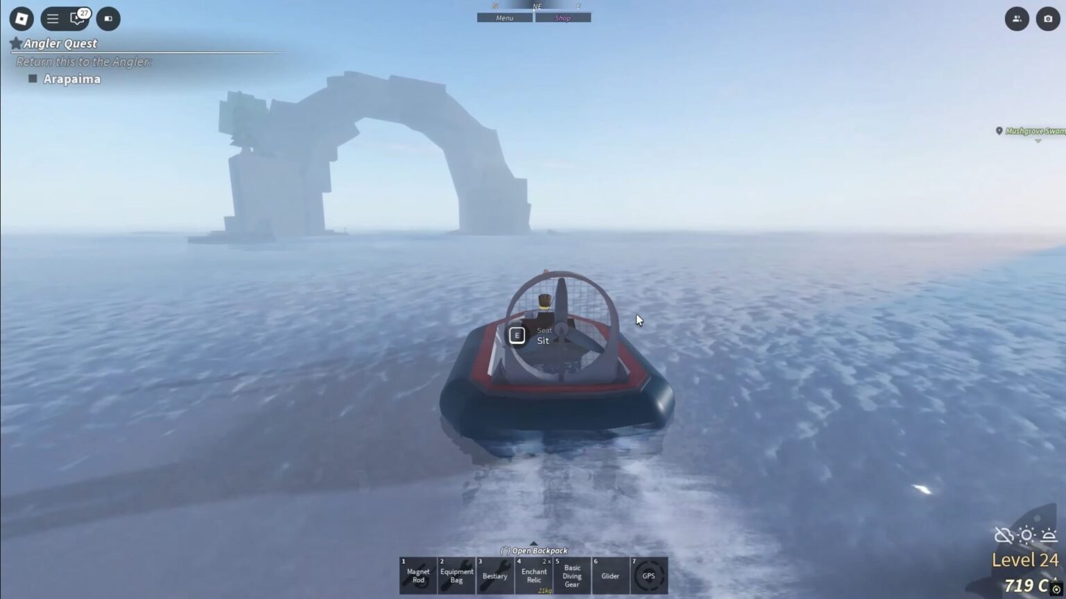 Fisch Roblox Guide: How To Find the Arch - Deltia's Gaming