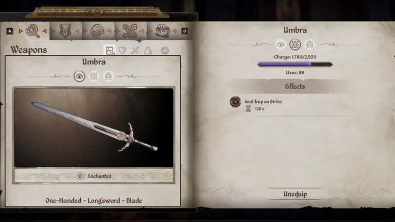 How to Get Umbra Sword in Elder Scrolls Oblivion Remastered? - Deltia's ...