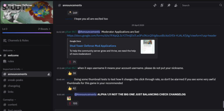 How To Join Official Stud Tower Defense Roblox Discord and Trello - Deltia's Gaming