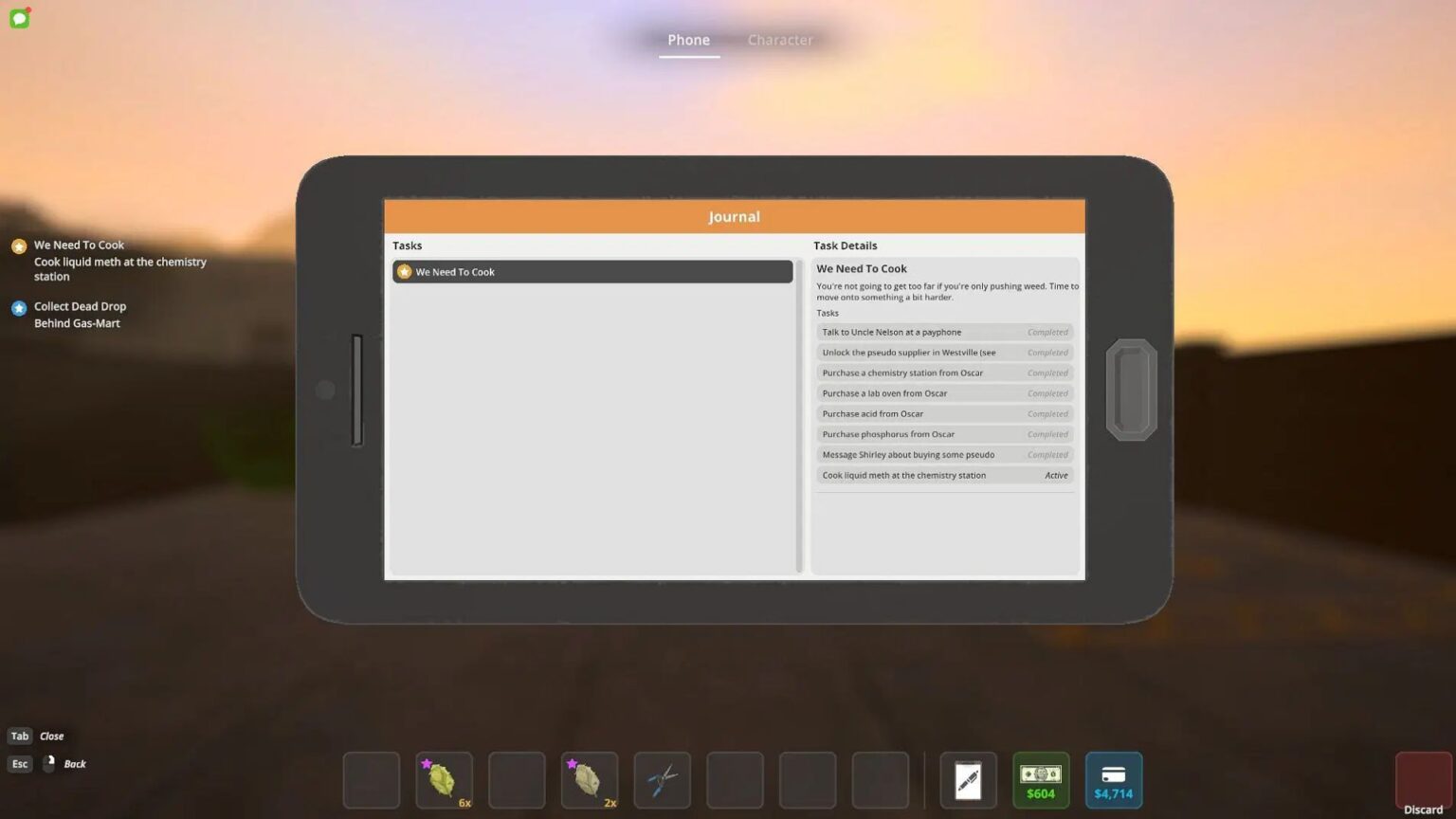 Schedule 1: How To Interact With Journal - Deltia's Gaming