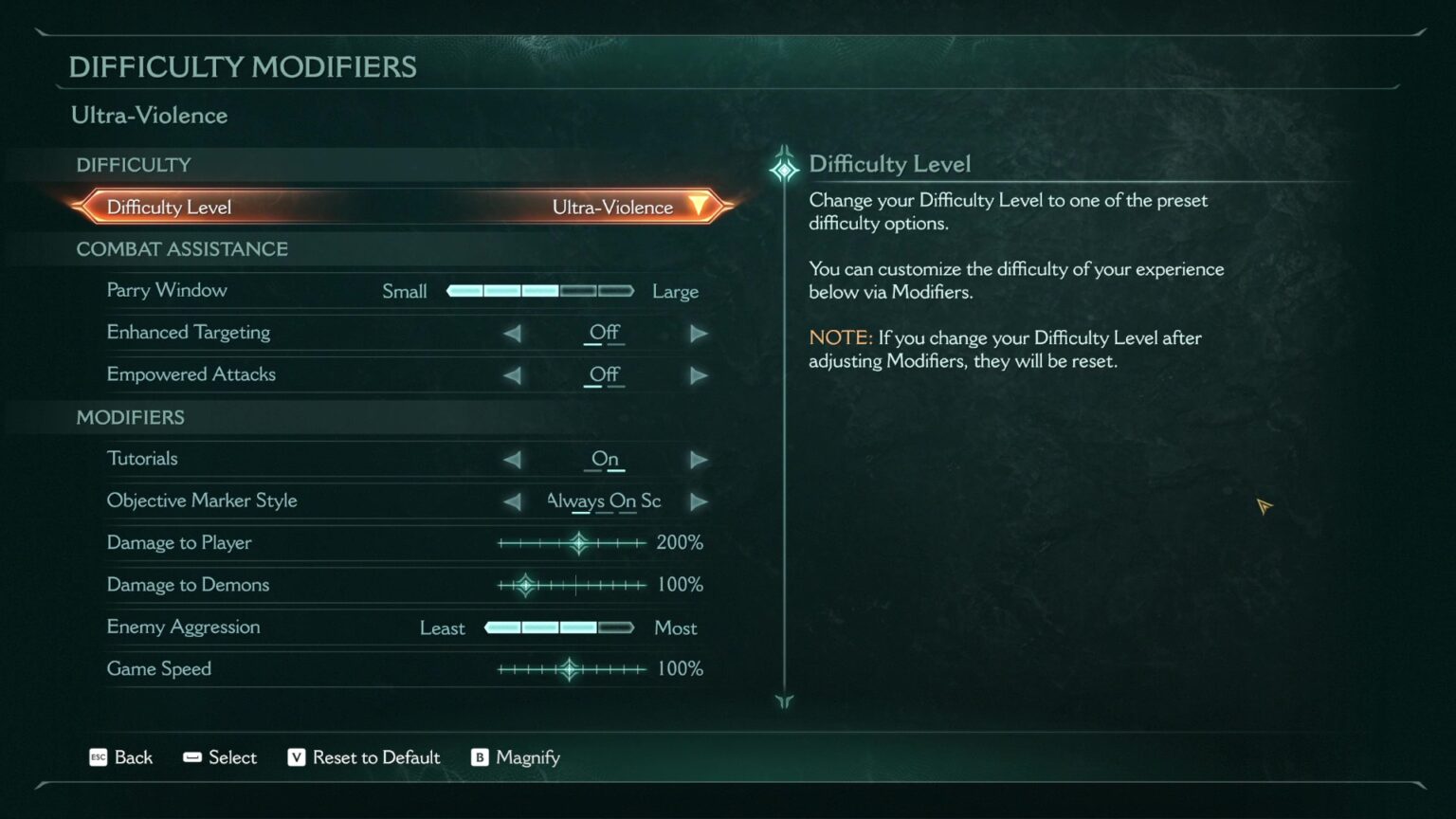 DOOM The Dark Ages: How To Change Difficulty - Deltia's Gaming