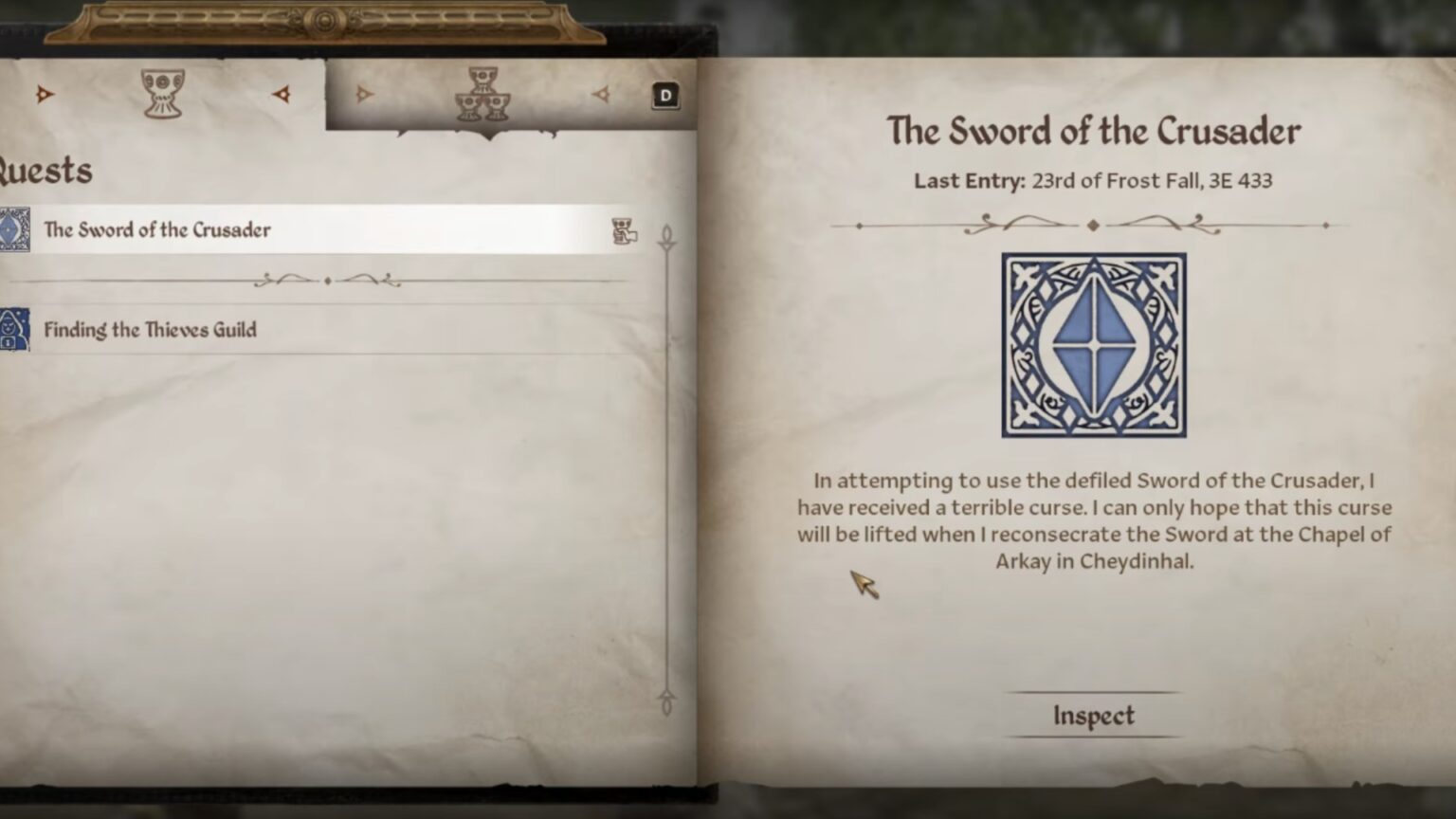 Oblivion Remastered: How To Get the Sword of Crusader - Deltia's Gaming