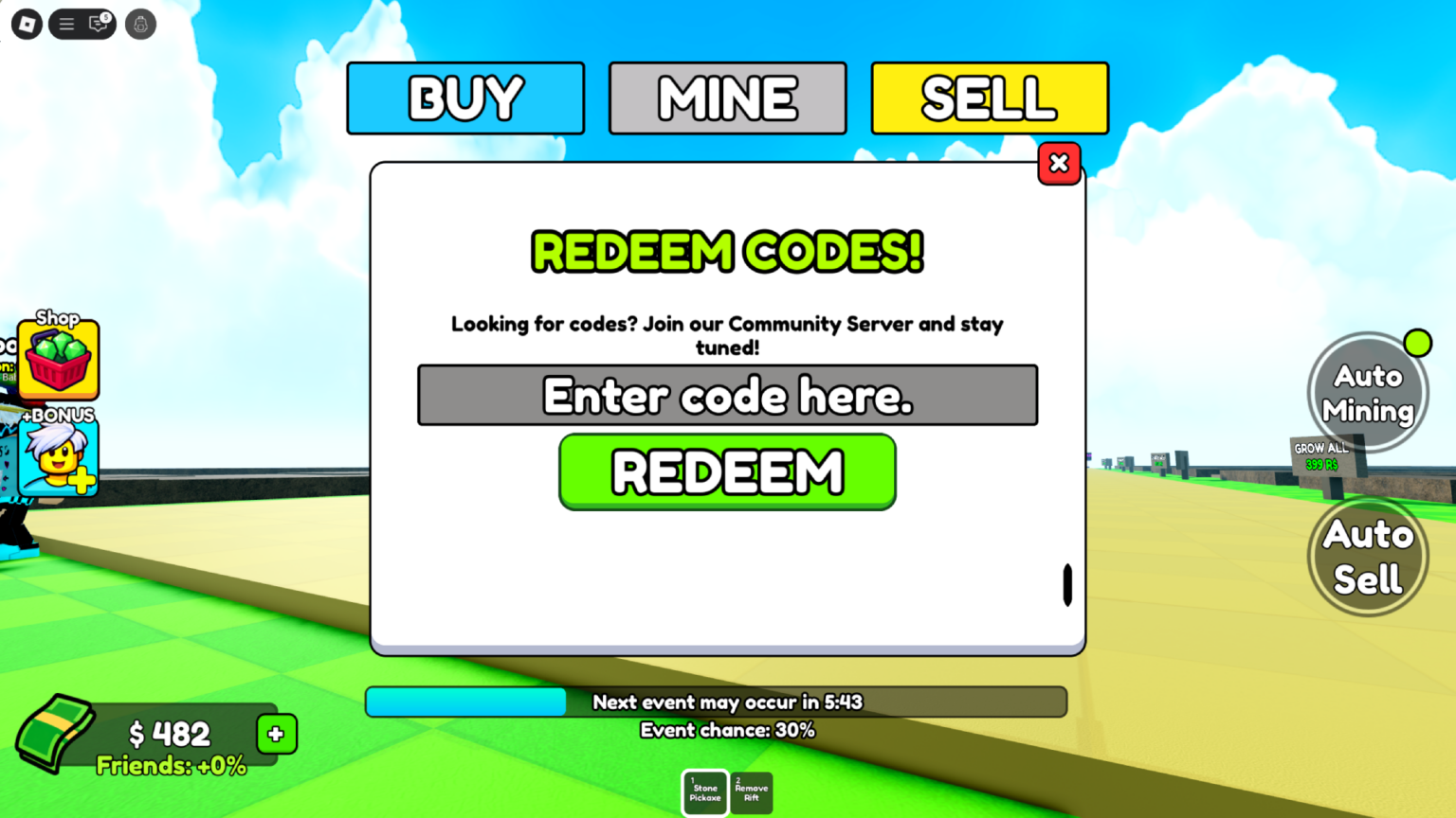 Grow Mine Codes - Deltia's Gaming