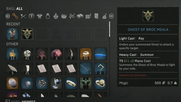 Tainted Grail The Fall of Avalon: How To Get Ghost of Broc Meala Spell ...