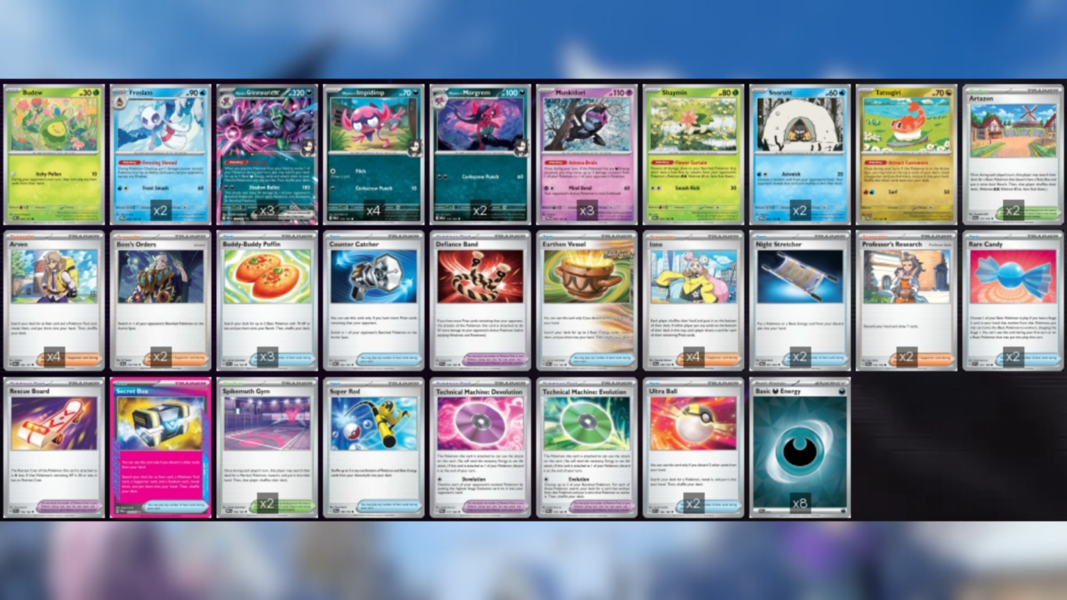 Pokemon TCG: Best Marnie's Grimmsnarl ex Deck (Destined Rivals ...