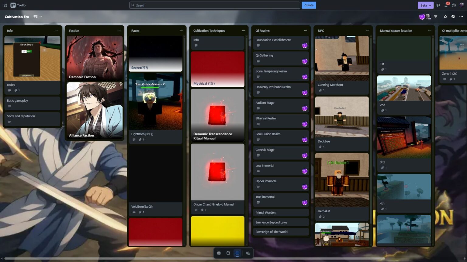 How To Join Cultivation Era Official Trello and Discord - Deltia's Gaming
