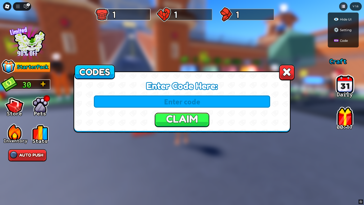 Push A Rock Codes - Deltia's Gaming