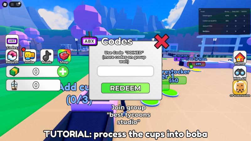 Boba Store Tycoon Codes (April 2026) - Deltia's Gaming
