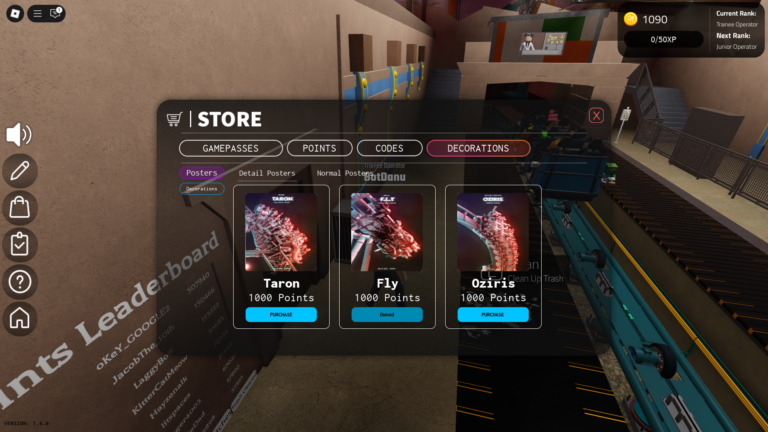 Coaster Operator Codes - Deltia's Gaming