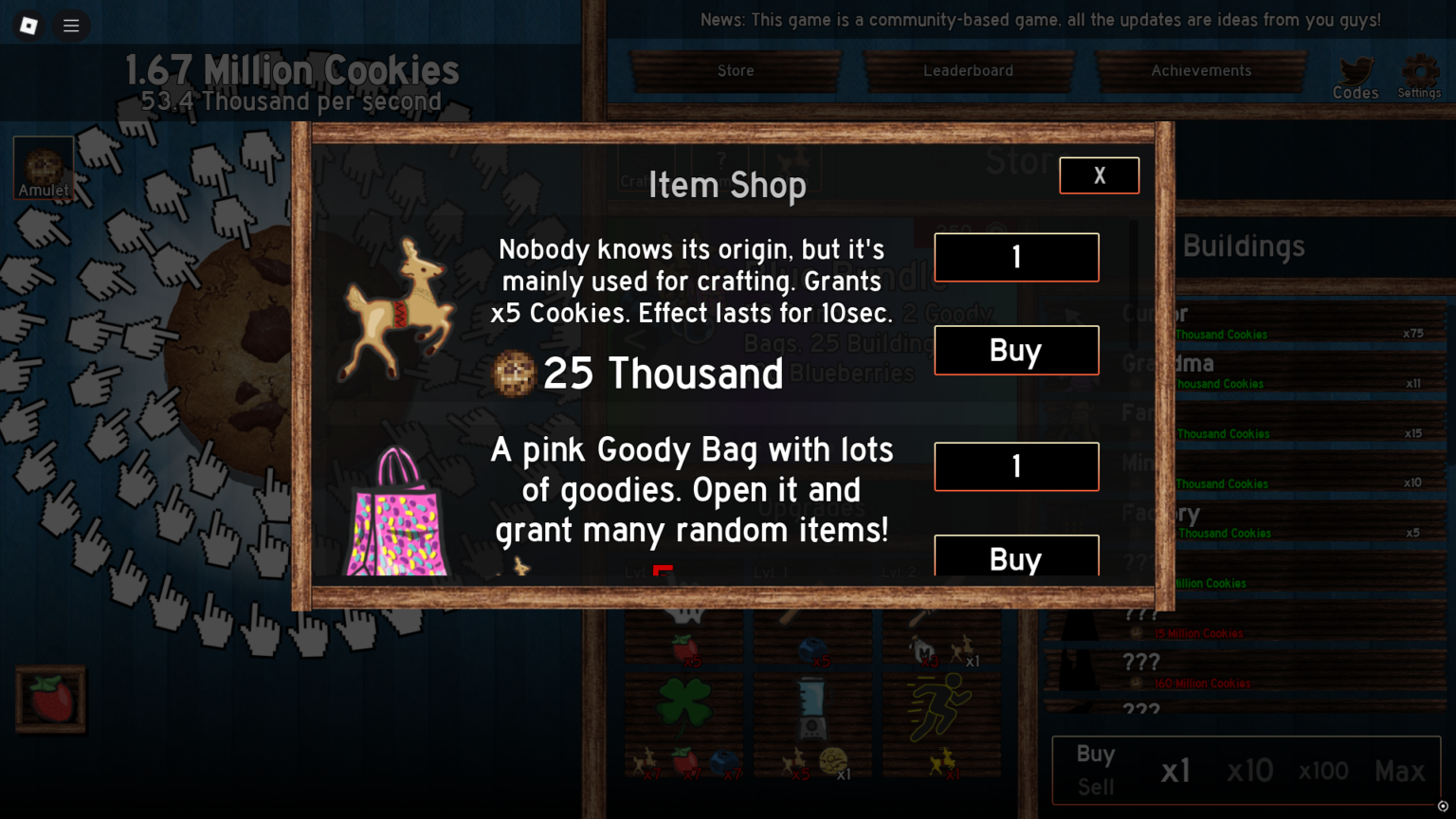 Roblox Cookie Clicker Codes - Deltia's Gaming