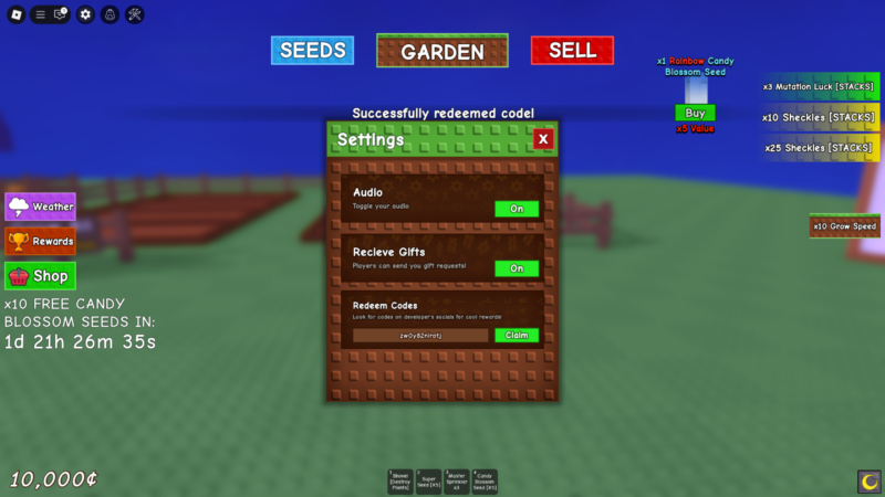 Grow a Garden Modded Codes - Deltia's Gaming