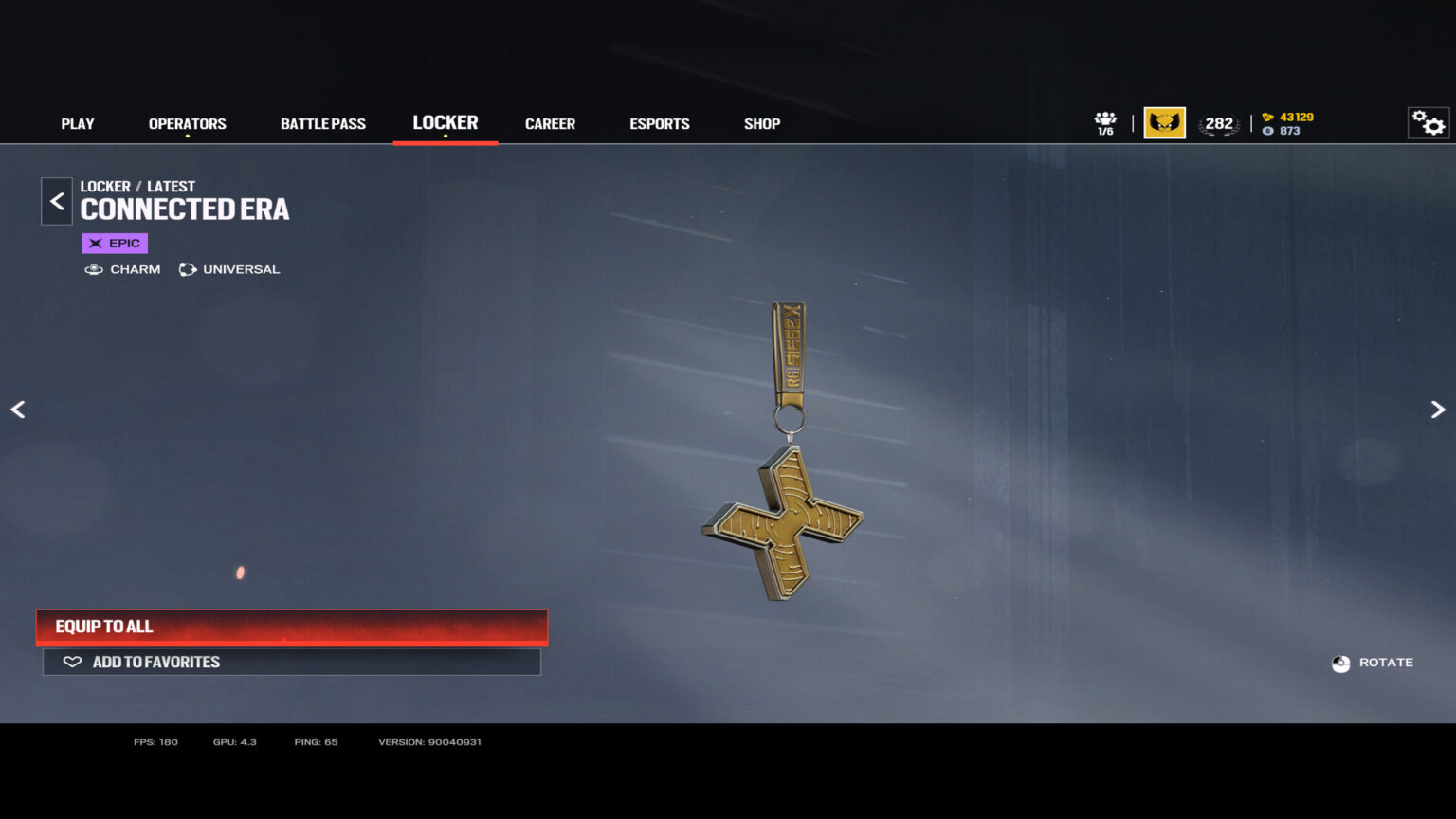 Rainbow Six Siege X: How To Get The Connected Era Charm For Free ...