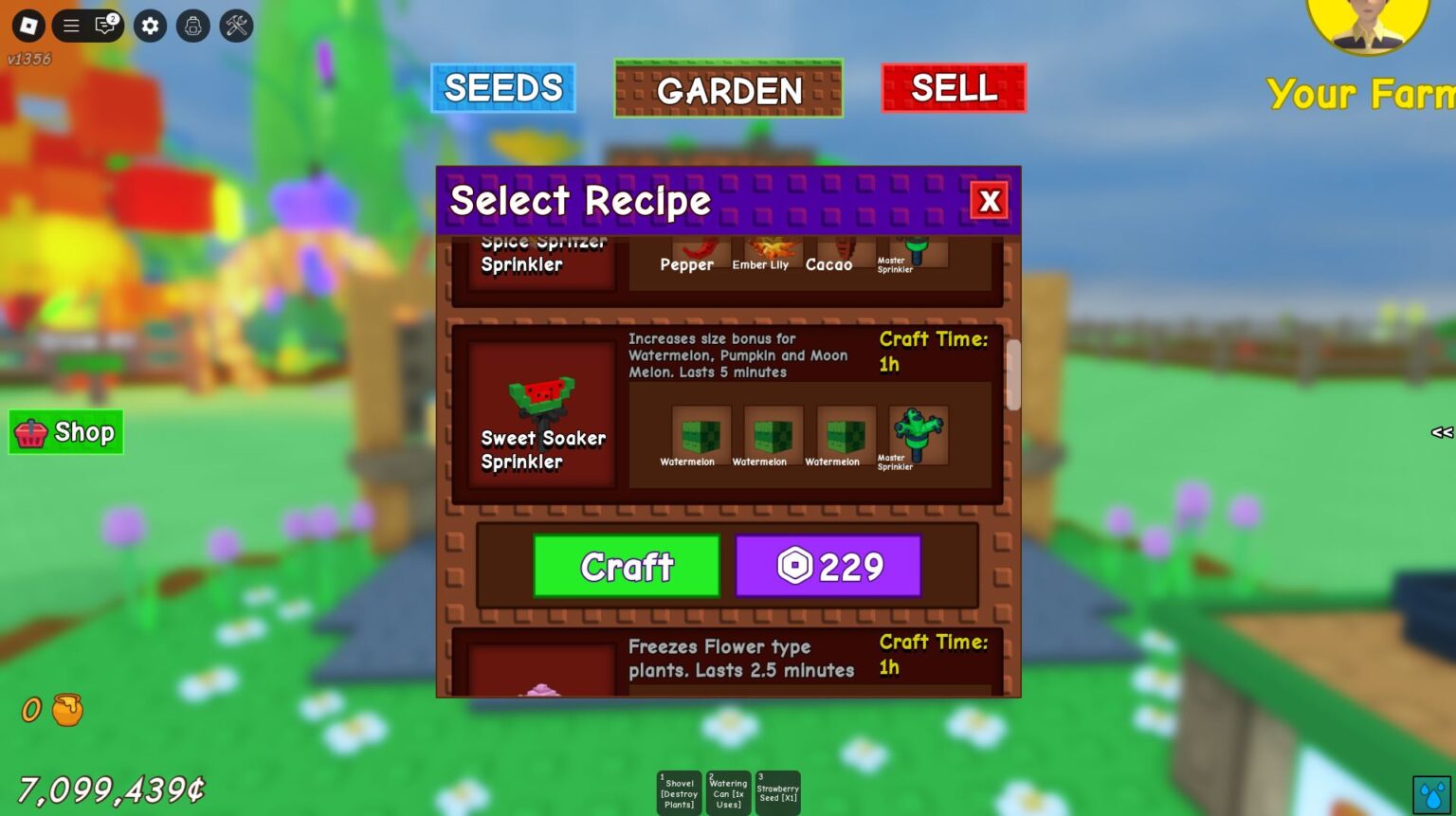 Grow a Garden Guide: Sweet Soaker Sprinkler - Deltia's Gaming