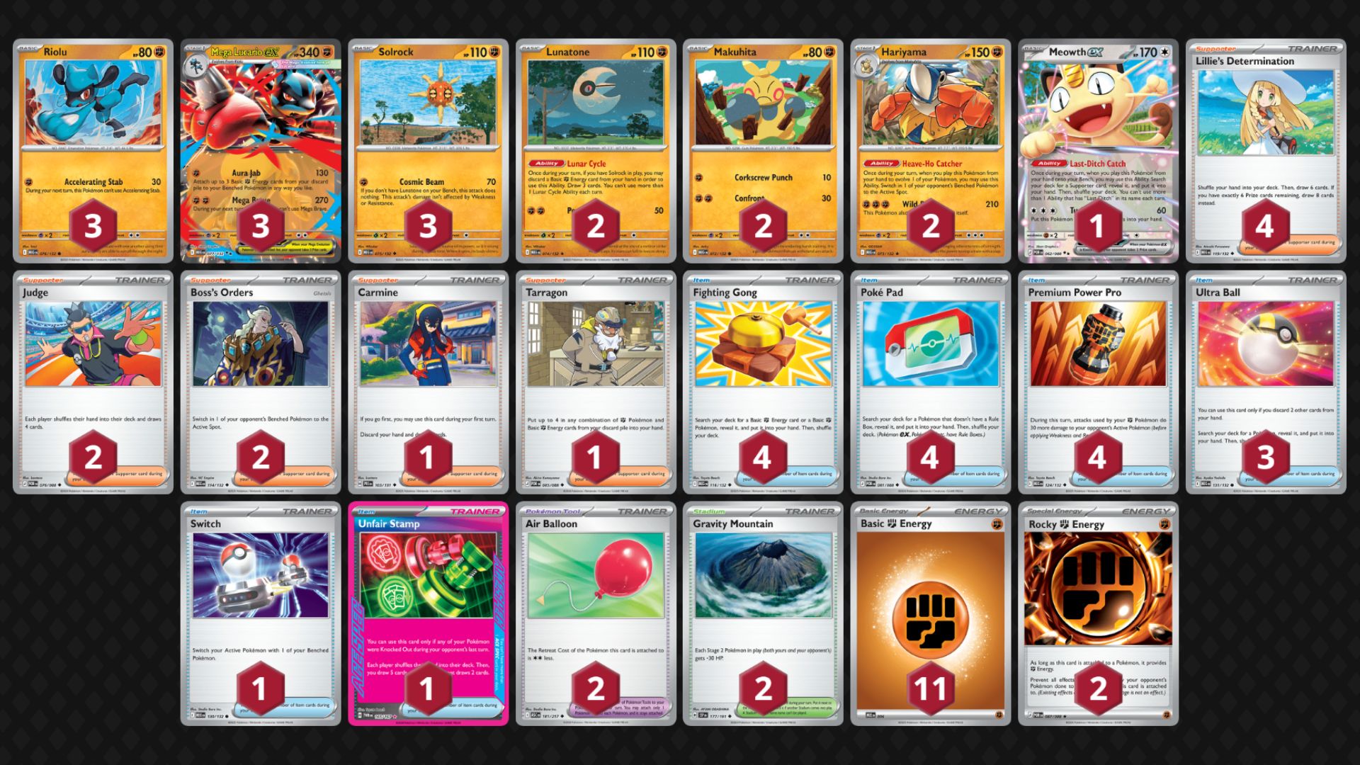 Pokemon TCG: Best Mega Lucario Ex Deck Guide (Mega Evolution) - Deltia ...