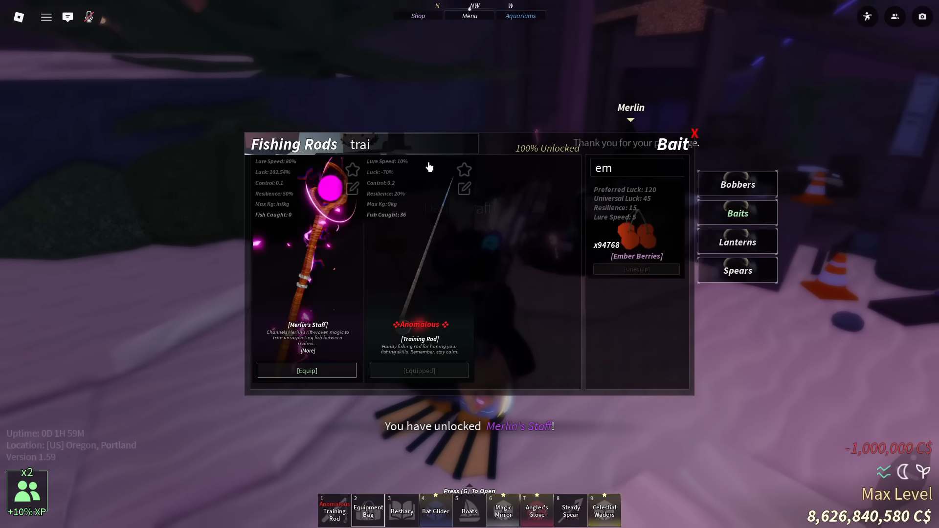 How To Get Merlin's Staff Rod in Fisch - Deltia's Gaming