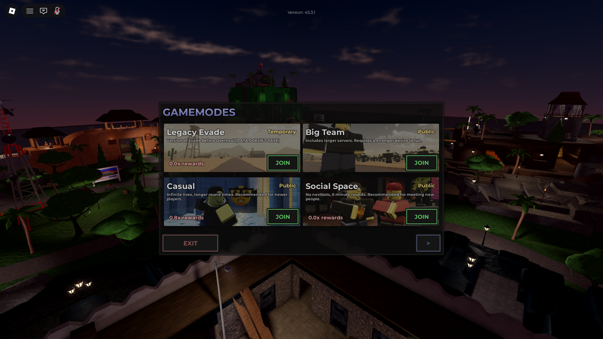 All Game Modes in Evade - Deltia's Gaming