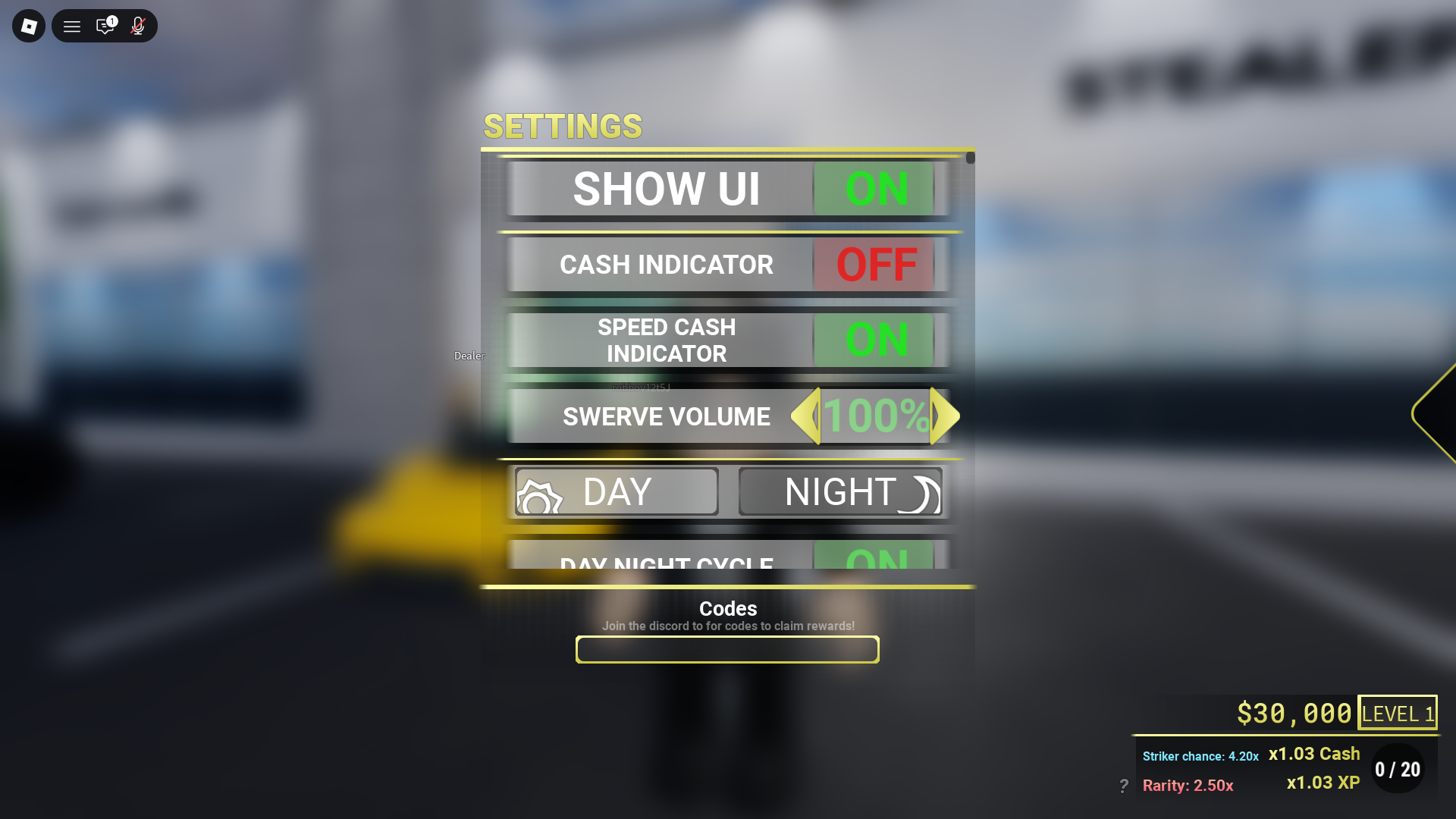 Swerve Codes (November 2025) - Deltia's Gaming