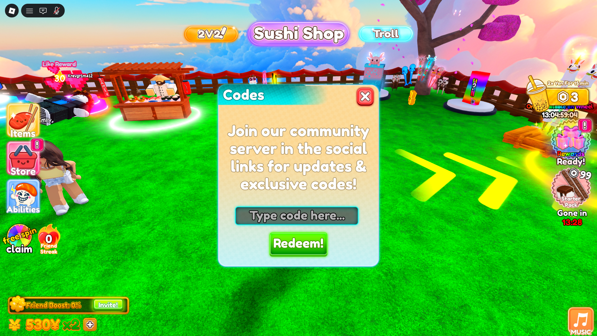 Poison Sushi Challenge Codes (November 2025) - Deltia's Gaming