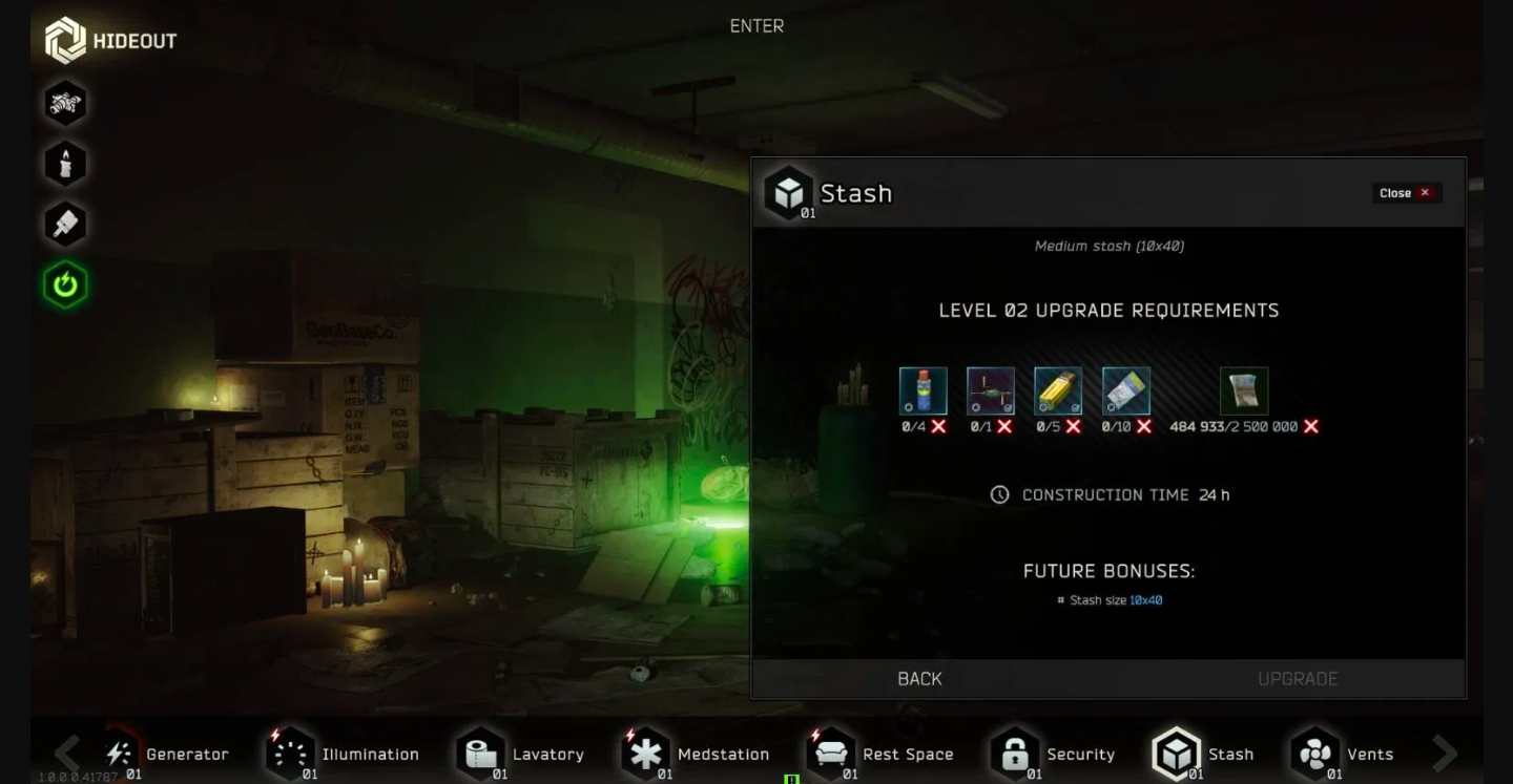 Escape From Tarkov: How To Upgrade Stash Space - Deltia's Gaming