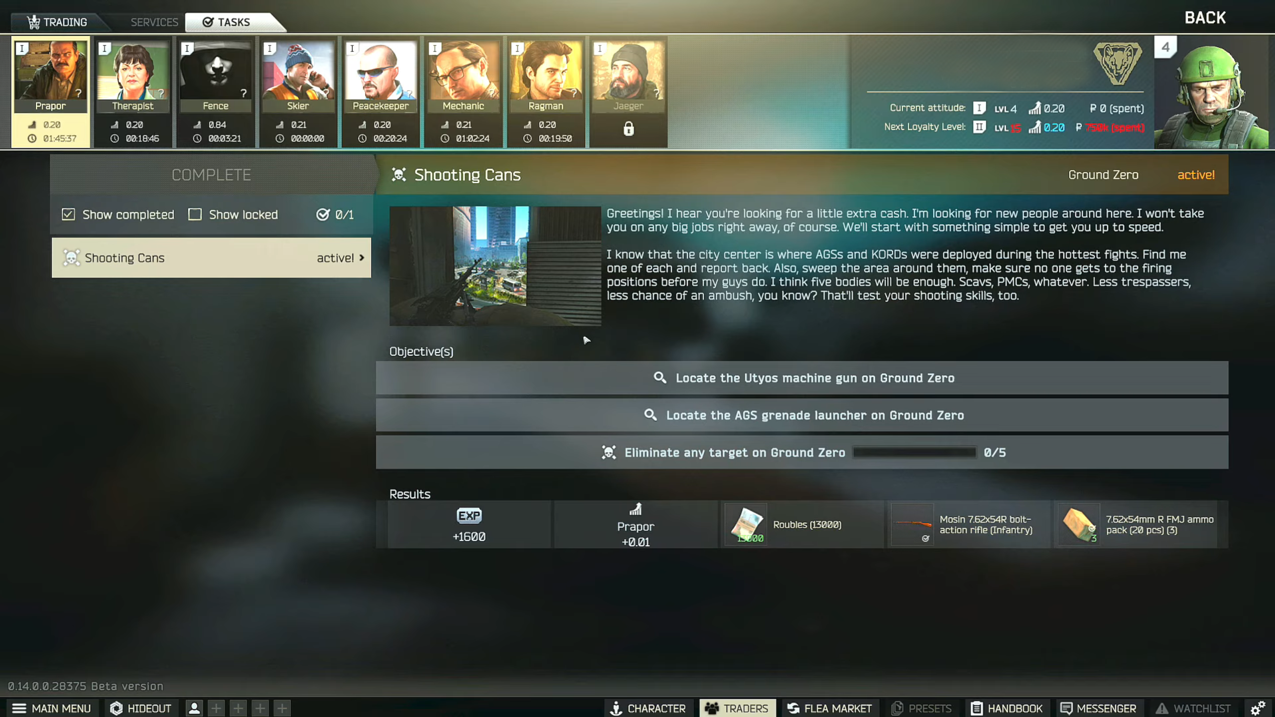 Escape From Tarkov: Shooting Cans Quest Guide - Deltia's Gaming