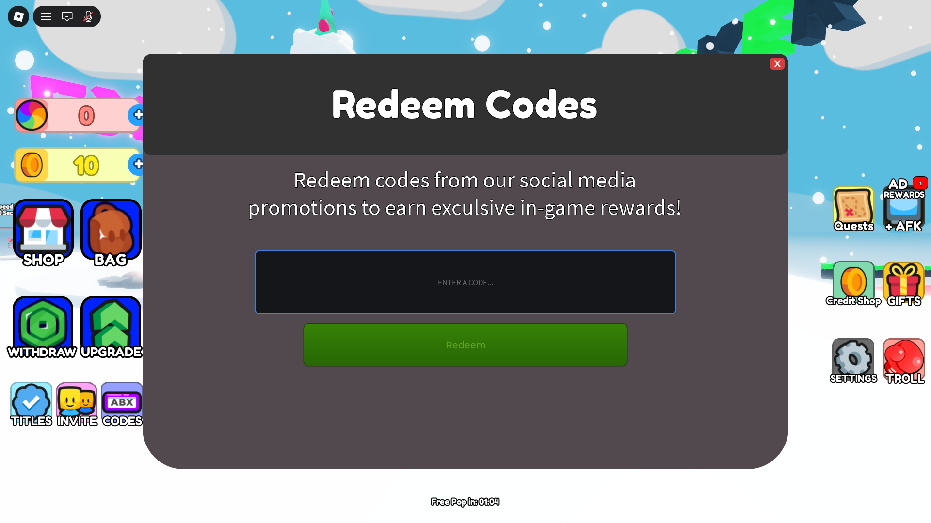 Pop For Free Codes (December 2025) - Deltia's Gaming