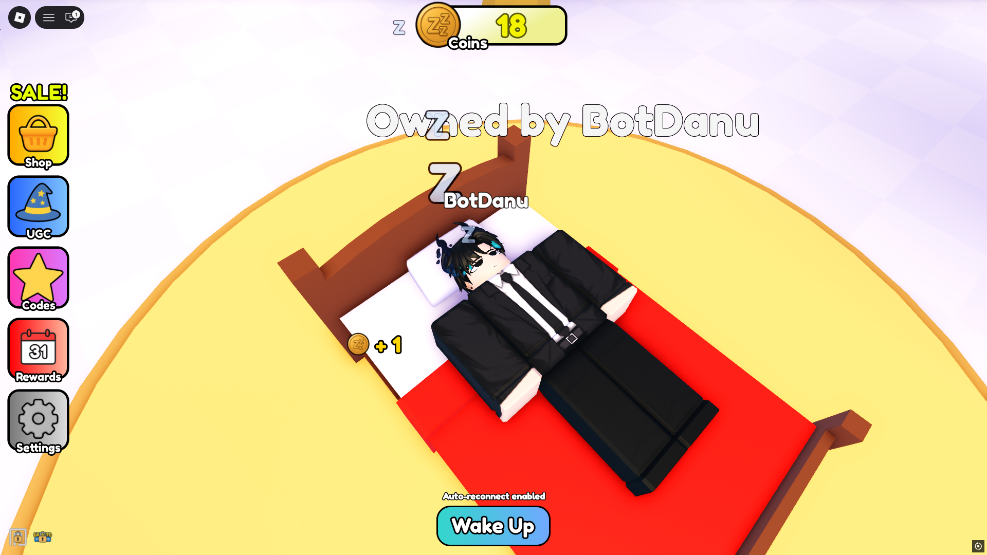 Sleep For UGC Codes (December 2025) - Deltia's Gaming