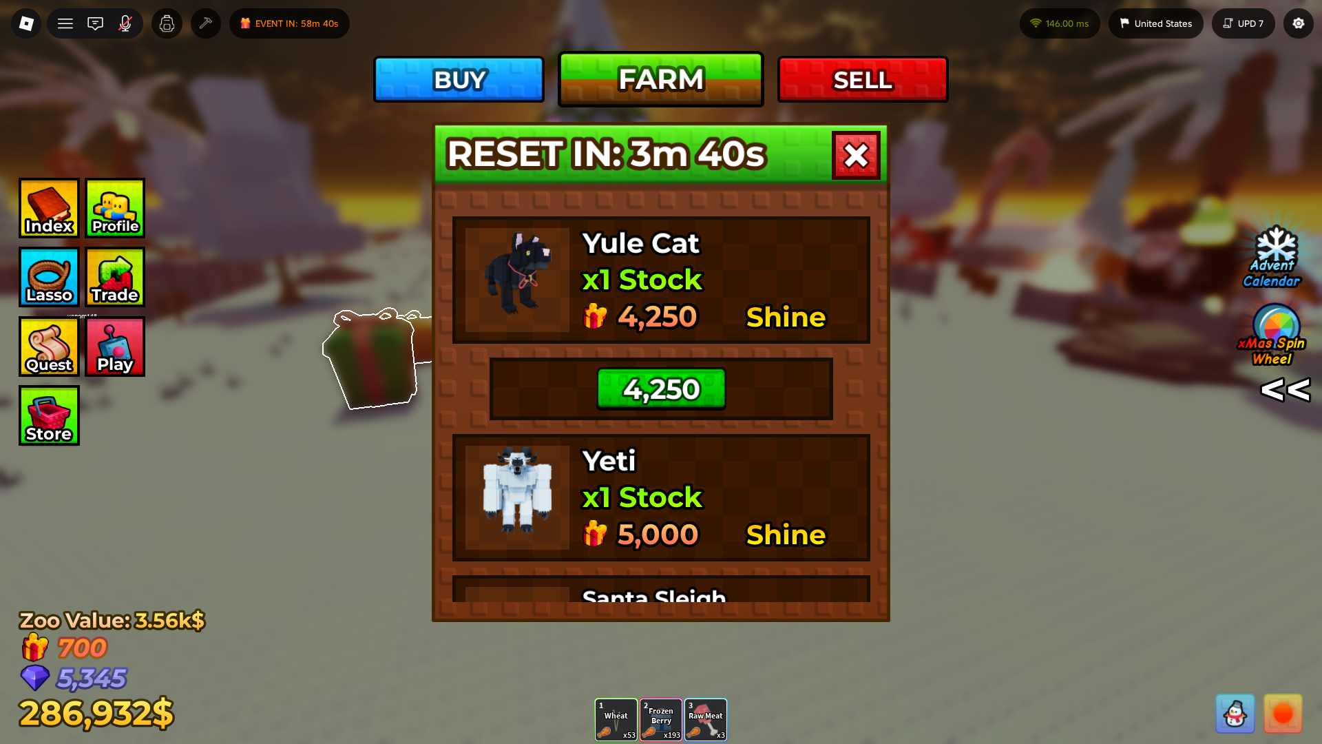 How To Get Yule Cat in Raise Animals - Deltia's Gaming