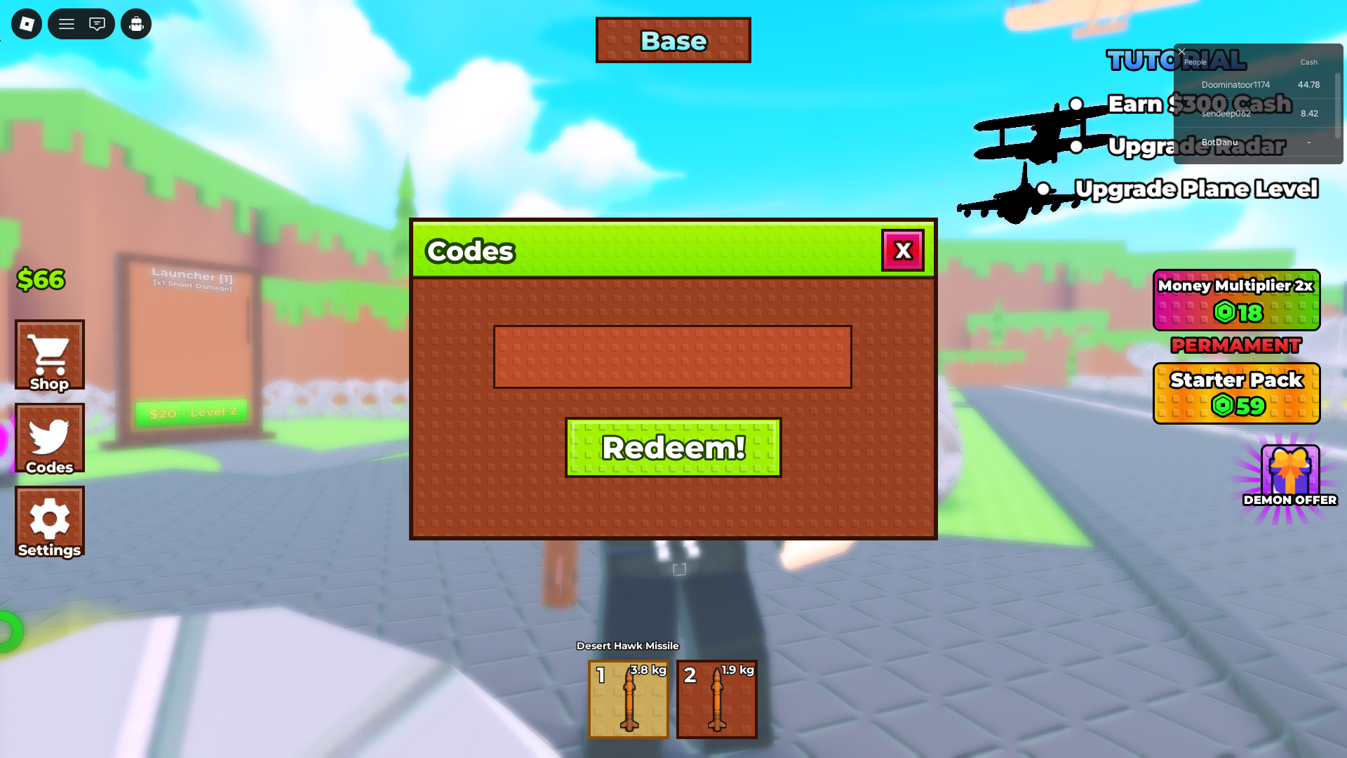 Shoot a Plane Codes (December 2025) - Deltia's Gaming