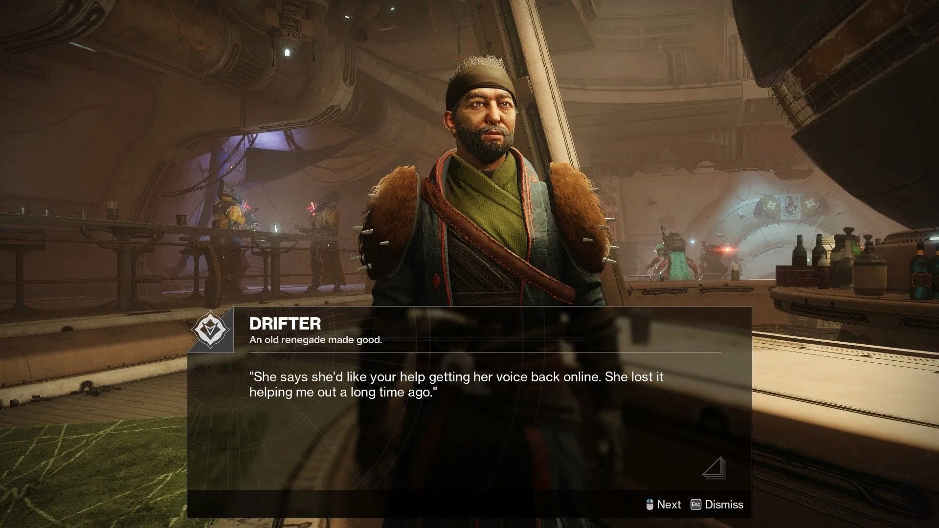 Destiny 2 Renegades: How To Help Drifter's Ghost Get Her Voice Back ...