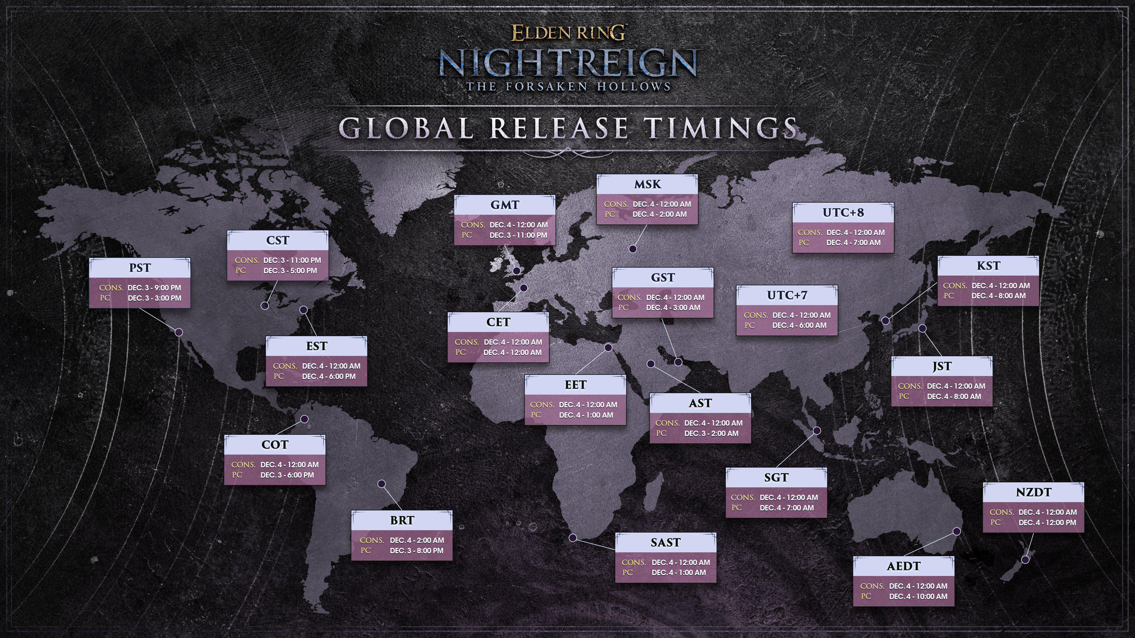 Elden Ring Nightreign The Forsaken Hollows DLC Release Time Countdown - Deltia's Gaming