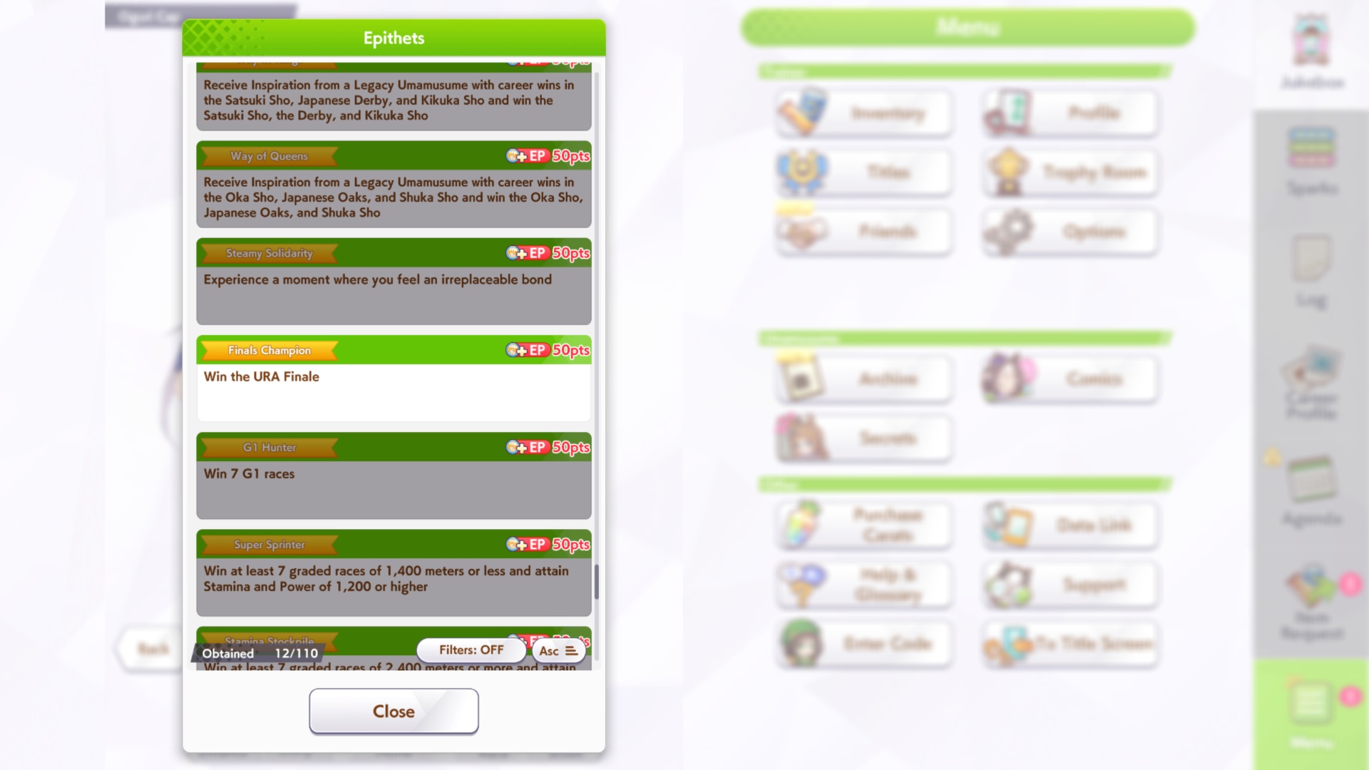 Umamusume Pretty Derby: How To Get Dirt Devil Epithet - Deltia's Gaming