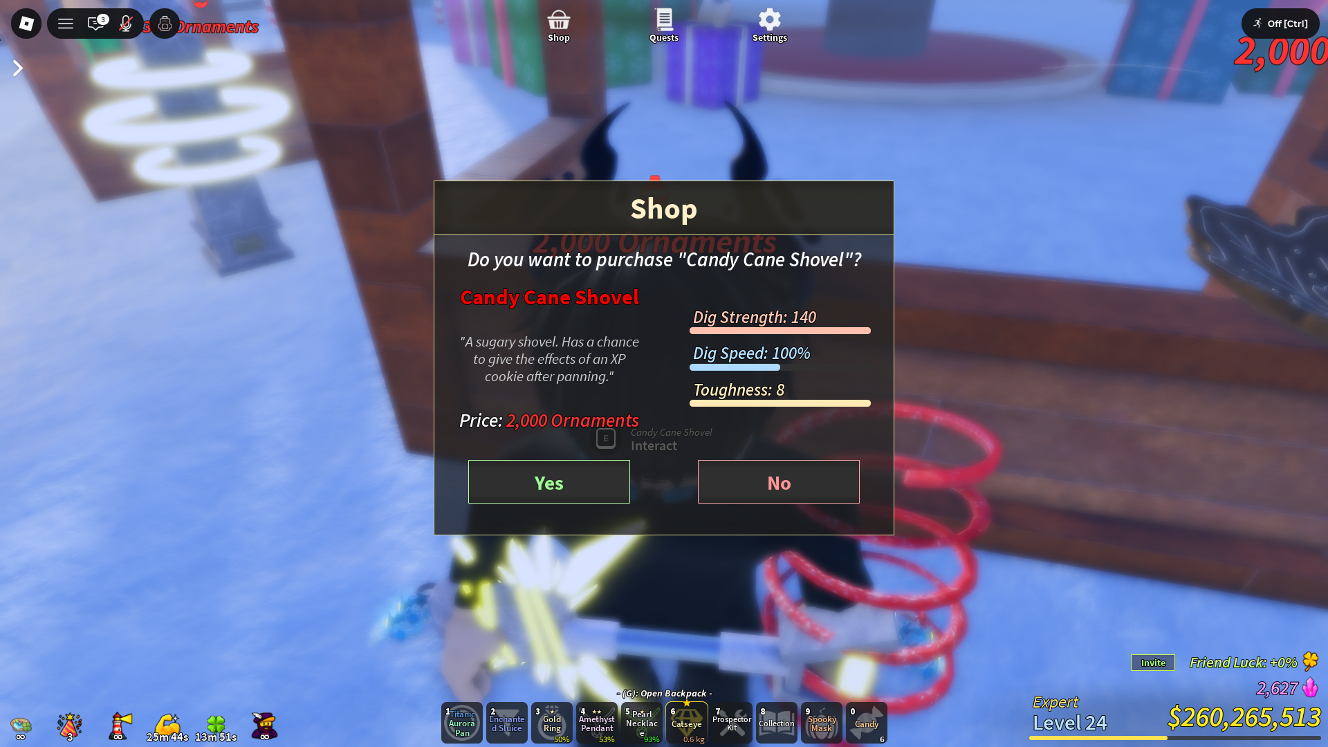 How To Get Candy Cane Shovel and Gingerbread Pan in Prospecting ...